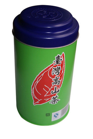 Quality Round Metal Box Tea Tin Box Tea Storage Tins Wholesale Tin Canisters with Paper for sale