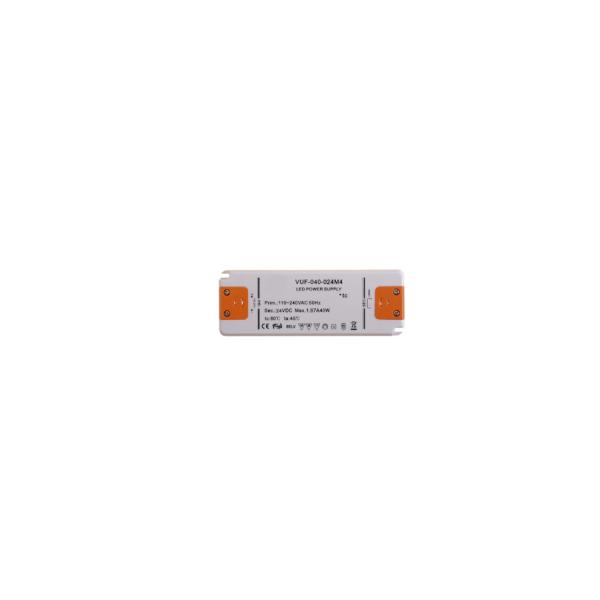 Quality Indoor Lighting Ultra Thin LED Driver 40W 24V Anticorrosive Plastic for sale