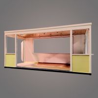 Quality 20 Foot Prefab Shipping Container House Book Street Store for sale