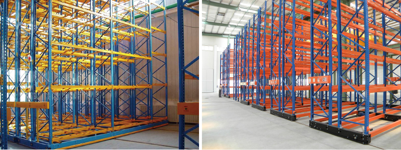 Electric mobile racking system