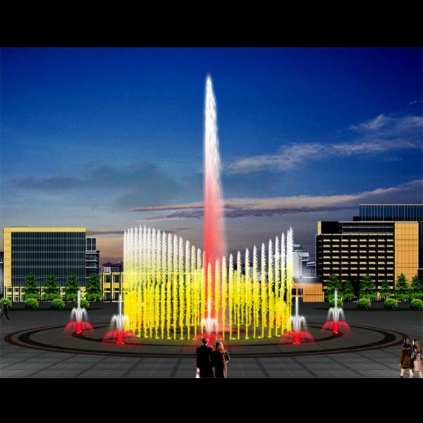 Quality Dry Floor Water Fountain Musical Signal Control Outdoor for sale