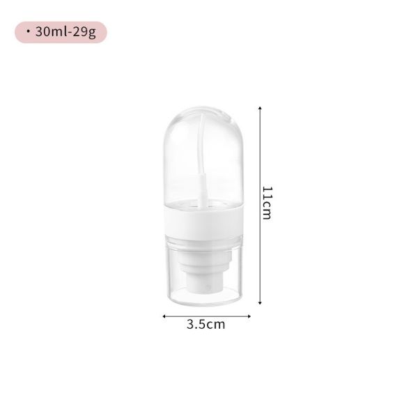 Quality 30ml 50ml 100ml PET round bottle with spray lotion pump for sale