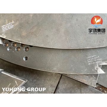 Quality ASME SA516 GR.70 BAFFLE PLATE FOR HEAT EXCHANGER CONDENSER TUBESHEET for sale