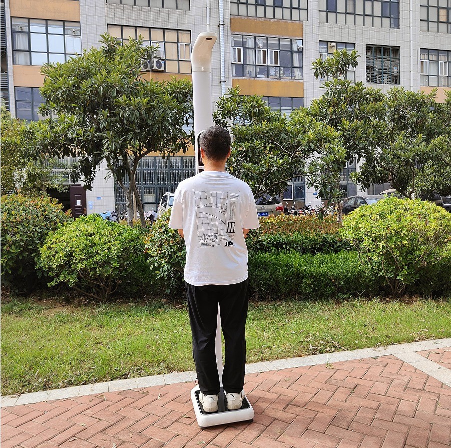 Quality Ultrasonic BMI Height Weight Machine with Foldable Body and Platform Size of 330 for sale