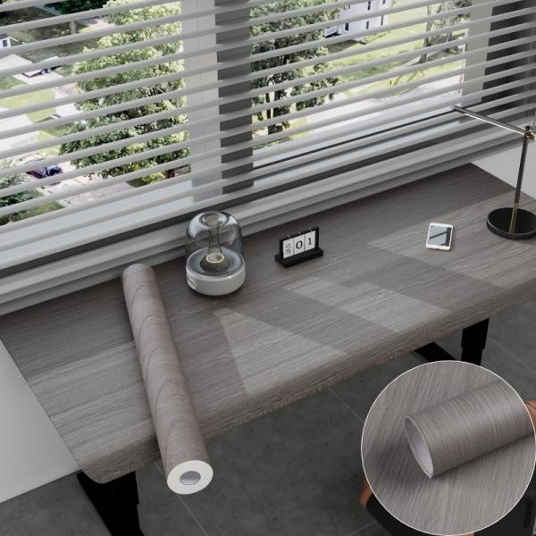Quality Modern Wood Grain PVC Wallpaper Self-Adhesive Moisture-Proof for sale