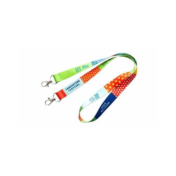 Quality Custom Polyester Screen Printed Lanyards Neck Strap Safety Breakaway for sale