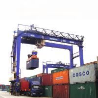 Quality 30.5t/35t/40.5t Rubber Tire RTG Container Crane Shipbuilding Gantry Crane for sale