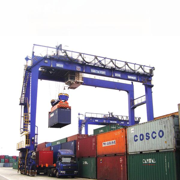 Quality 30.5t/35t/40.5t Rubber Tire RTG Container Crane Shipbuilding Gantry Crane for sale