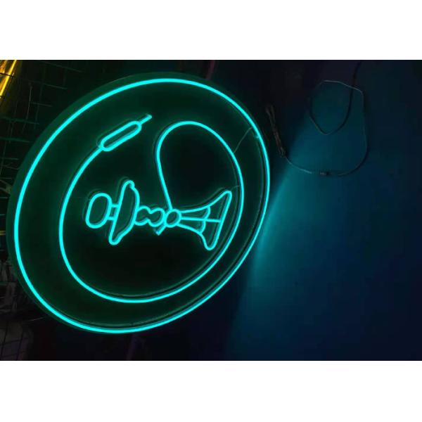 Quality Garden Neon sign Blue color billboard lighting pattern Interior Decorating for sale