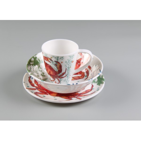 Quality Low Thermal Conductivity Kids Melamine Tableware Microwave Safe for sale