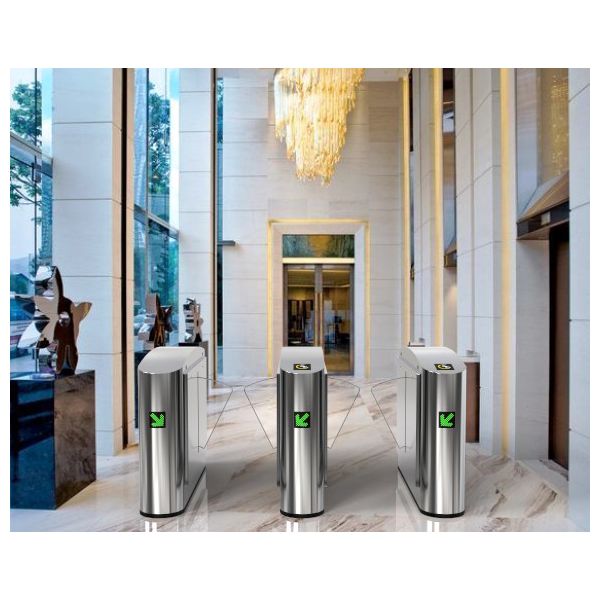 Quality 550mm Width Turnstile Flap Barrier , Access Control Automatic Systems Turnstile for sale