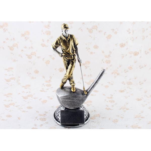 Quality British Open Championship Golf Ball Trophy With Metal Golf Figurines for sale