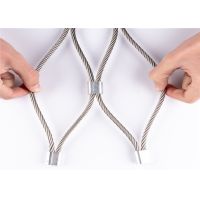 Quality 60mm*60mm Hole Size 3.0mm Wire Diameter Stainless Steel Rope Mesh For Safety Protection for sale