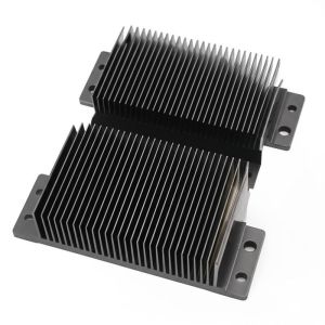 Quality Black Anodized Aluminum Skived Fin Heat Sink for Electronics for sale