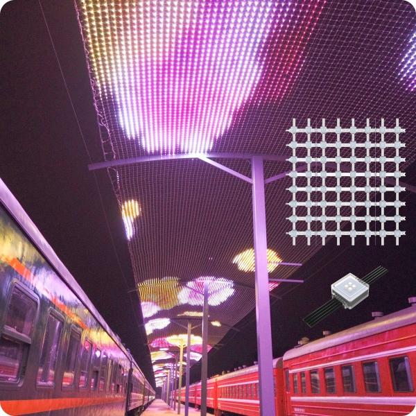 Quality High Brightness LED Grid Screen Customized Full Color Waterproof H2020 for sale