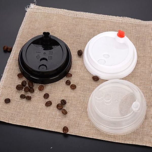 Quality Pp Coffee Plastic Cup Lid For Hot Drink 100% Renewable Resources Durable for sale