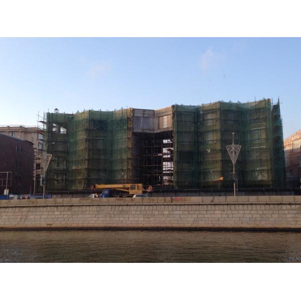 Quality Green Construction Safety Netting Raschel Knitted For Scaffolding for sale