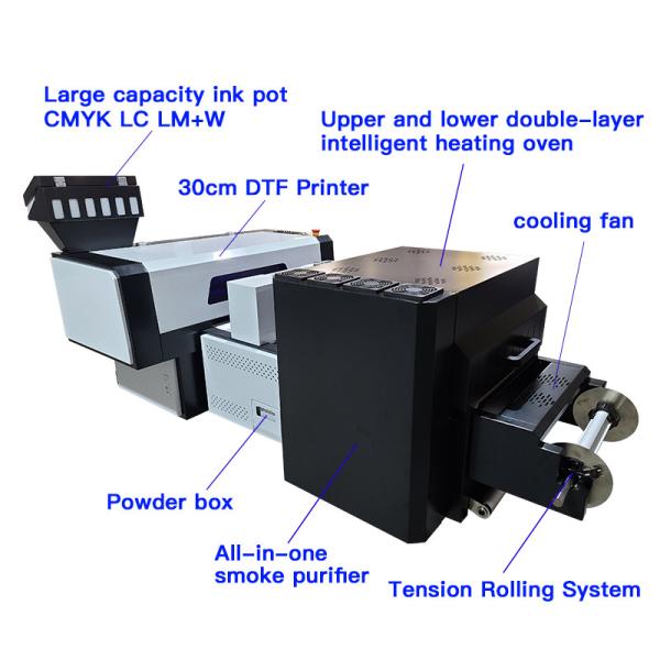 Quality Double XP600 Print Head 30cm A3 DTF Printer For Transfer Printing for sale