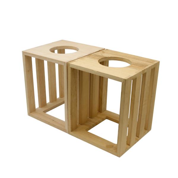Quality Square shaped wooden bread box / wooden bread tray for sale
