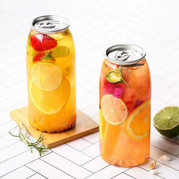 Quality Customized Plastic Beverage Bottles PET Cold Milk Juice Bottles 300ml 500ml for sale