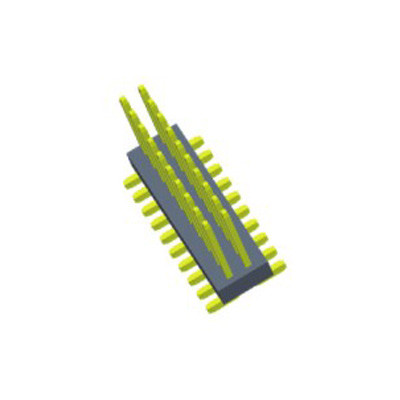 Quality 1.27mm Pin Header Dual Row Straight Right Angle Polyester Insulator for sale