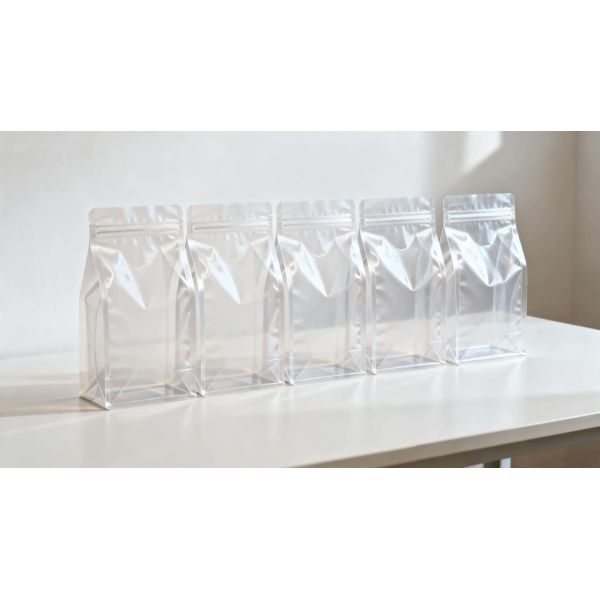 Quality Customizable Clear transparent square bottom Bag For Food Packaging for sale