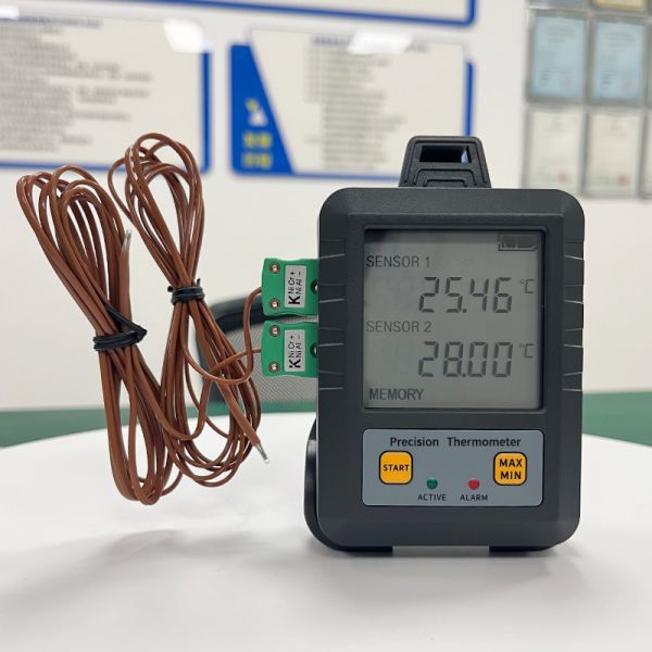Quality Temperature Testing Equipment Digital Dual Channel Thermometer with K type for sale
