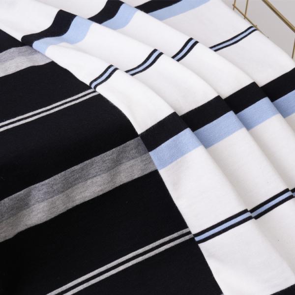 Quality Breathable Striped Cotton Fabric for sale