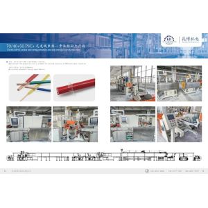 Quality 200m/min PVC Cable Extruder Machine for One-Step Extrusion of PVC+Nylon Cable for sale