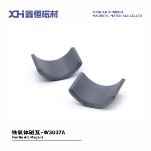 Quality Hard Strontium Tile Arc Segment Ferrite Magnets For Motor For Automobile Blower for sale