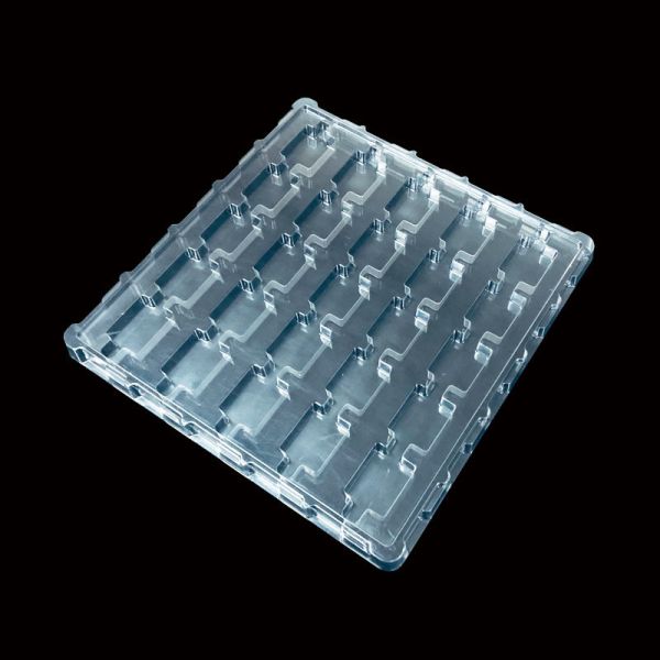 Quality Clear PET Turnover Plastic Holder Blister Tray for Semiconductor Components for sale