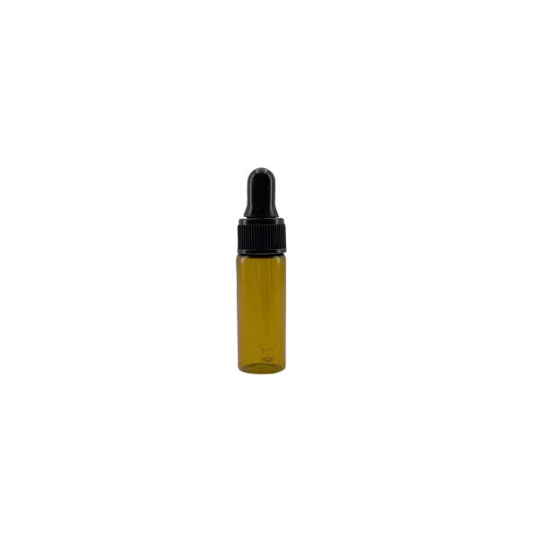 Quality 1ml 2ml 3ml 5ml Mini Glass Dropper Bottles Tinted Cosmetic Sample Bottle for sale