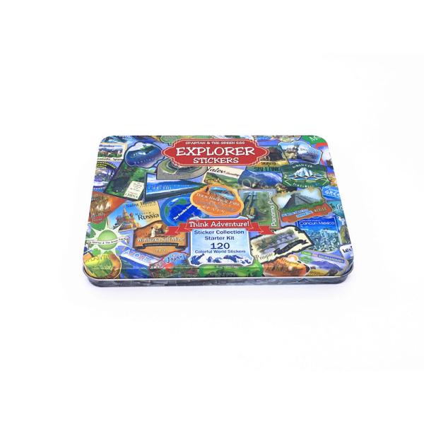 Quality 3d Embossed Metal Rectangular Tin Box With Hinged Lid , Rectangular Cookie Tins for sale