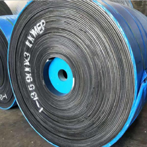 Quality 8mm Thick Black Heat Resistant Conveyor Belt ST2000 for sale