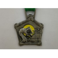 Quality Durable Custom Sports Medallions , Promotional Awards Ribbon Running Race Medals for sale