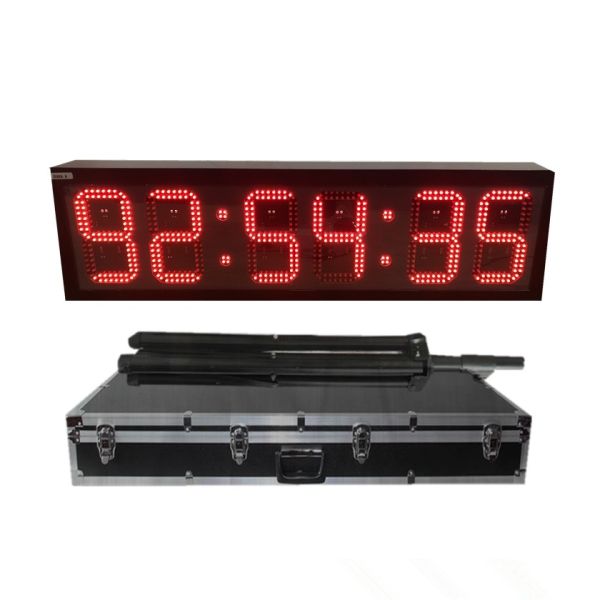 Quality 4 Digit / 6 Digit Red Led Digital Clock Wall Hanging for sale