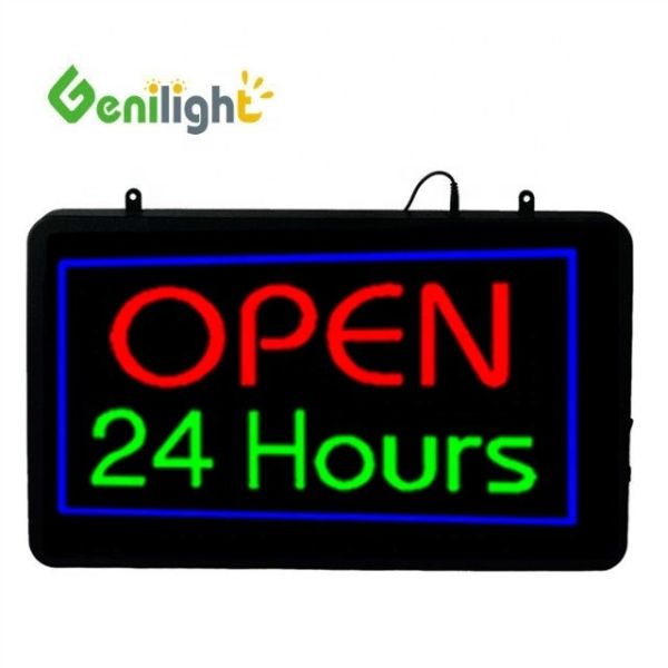 Quality 22*13 Inch LED Neon Sign with 24-Hour Open Letter Customizable and CE RoHS for sale