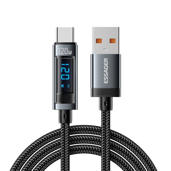 Quality ESSAGER ES-X47 USB A To USB C Charging Cable 120W for sale