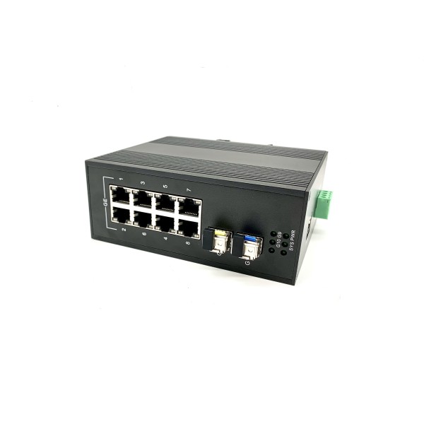Quality Gigabit Managed Industrial Ethernet Switch , Industrial PoE Switch 8 Port for sale