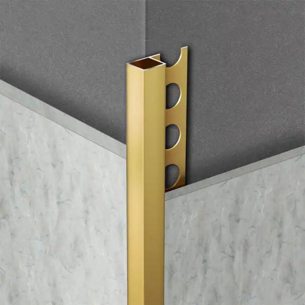 Quality Wall Floor Aluminium Tile Strip Corner Protect Decoration Edging Trim for sale