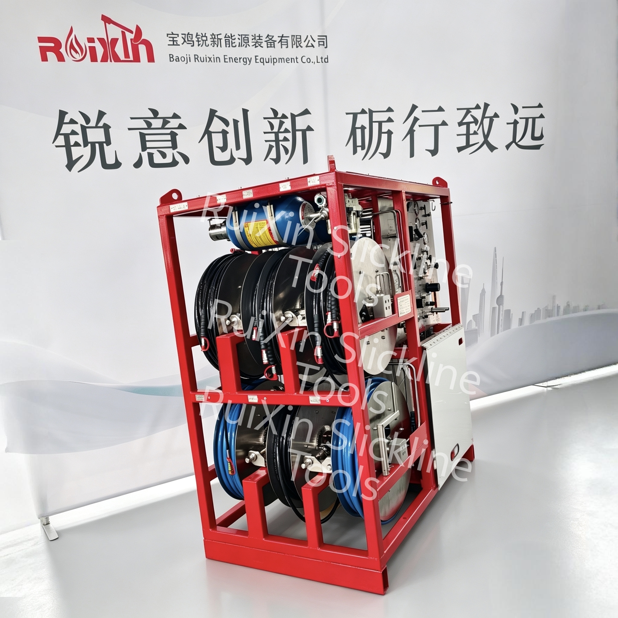 Quality Slickline PCE Hydraulic Control Grease Injection Pump System 5000PSI ～15000PSI for sale