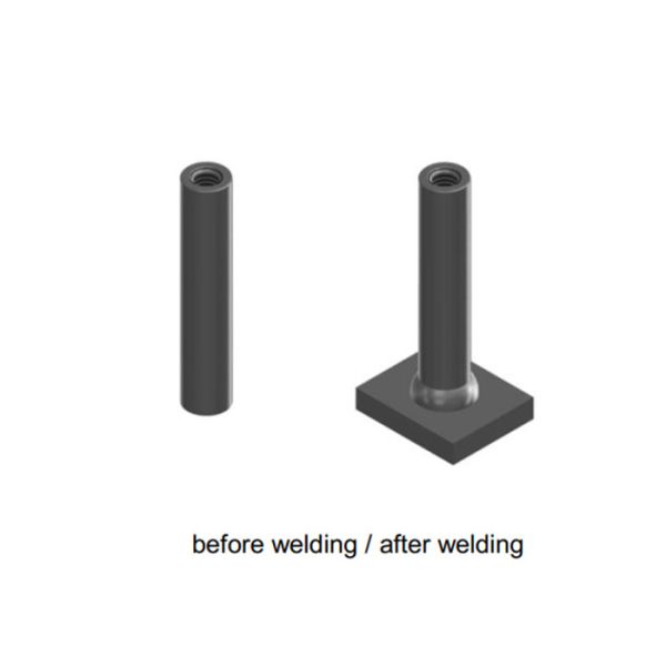 Quality Internally Threaded Stud Welding Studs for Drawn Arc Stud Welding for sale
