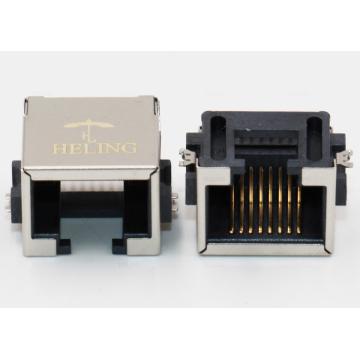 Quality 1 Port Modular Connector Ethernet Jack RJ45 Female For Networking equipments for sale