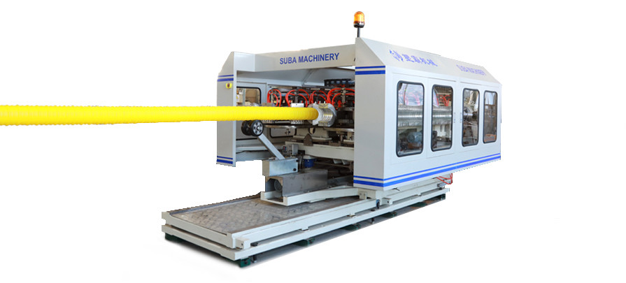 Quality Single Screw Double Wall Conduit Corrugated Pipe Machine For Manufacturing Plant for sale