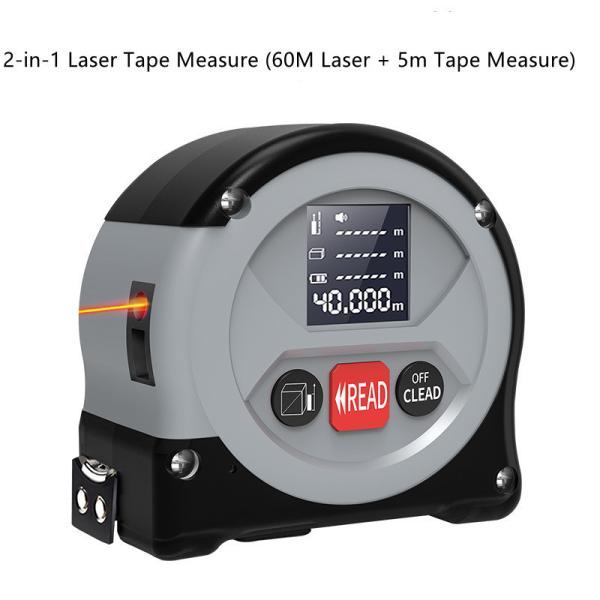 Quality High Precision 3-In-1 Laser Tape Measure Intelligent Tape Measure 40m for sale