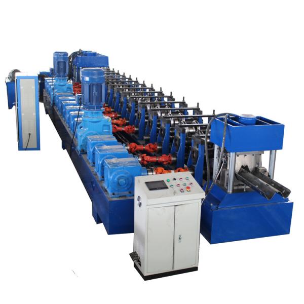 Quality PLC Highway Guardrail Forming Machine 80mm Roller Diameter for sale