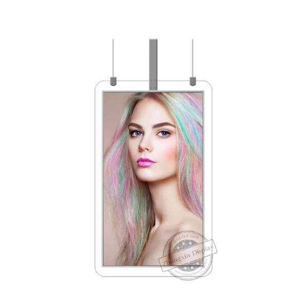 Quality Shop 55inch Clear Lcd Digital Window Display Ceiling Hanging Double Sided for sale