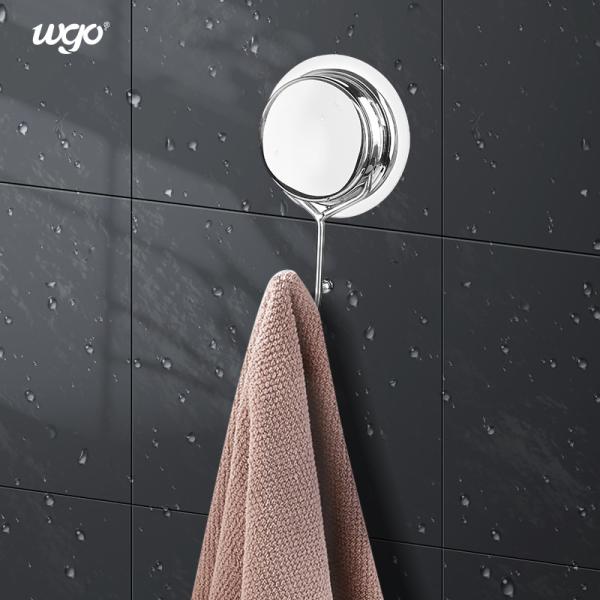 Quality WGO Stainless Steel Suction Cup Hook , Shower Bathroom Wall Hooks for sale