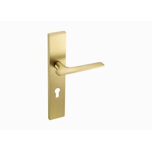 Quality Gold Modern Dummy Lever Door Handles 145mm For Bedroom for sale