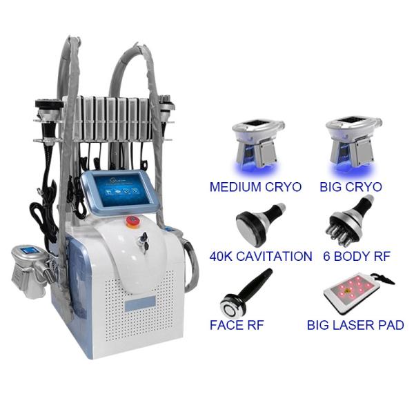 Quality 2 Handle 650nm 1mhz Cryolipolysis Slimming Machine for sale
